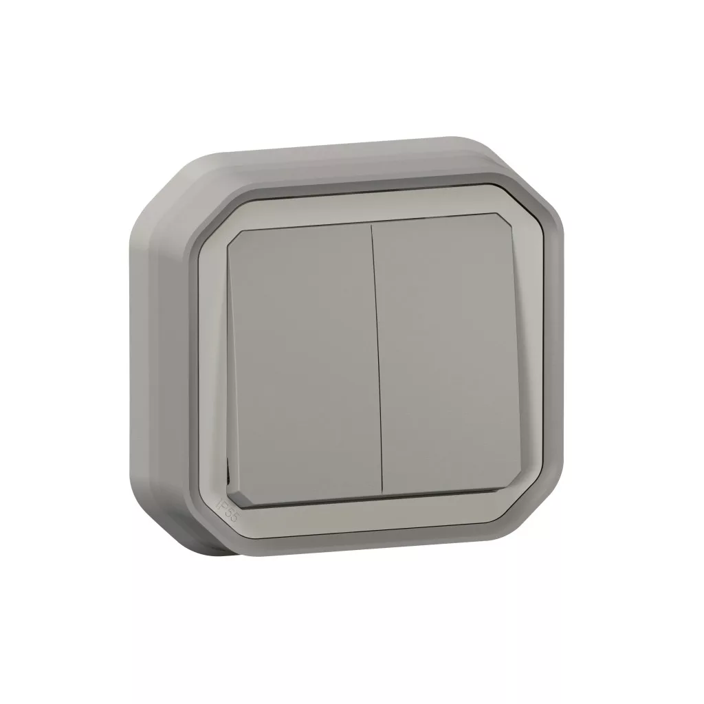 Legrand Plexo 55 069815L vízmentes IP55 dupla váltóérintkezős kapcsoló ...
